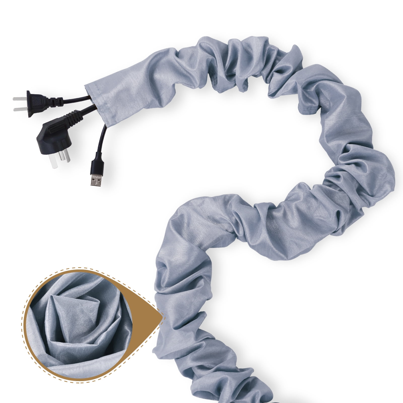 Faux Silk Chandelier Chain Cover - Protect & Conceal Light Fixture ...