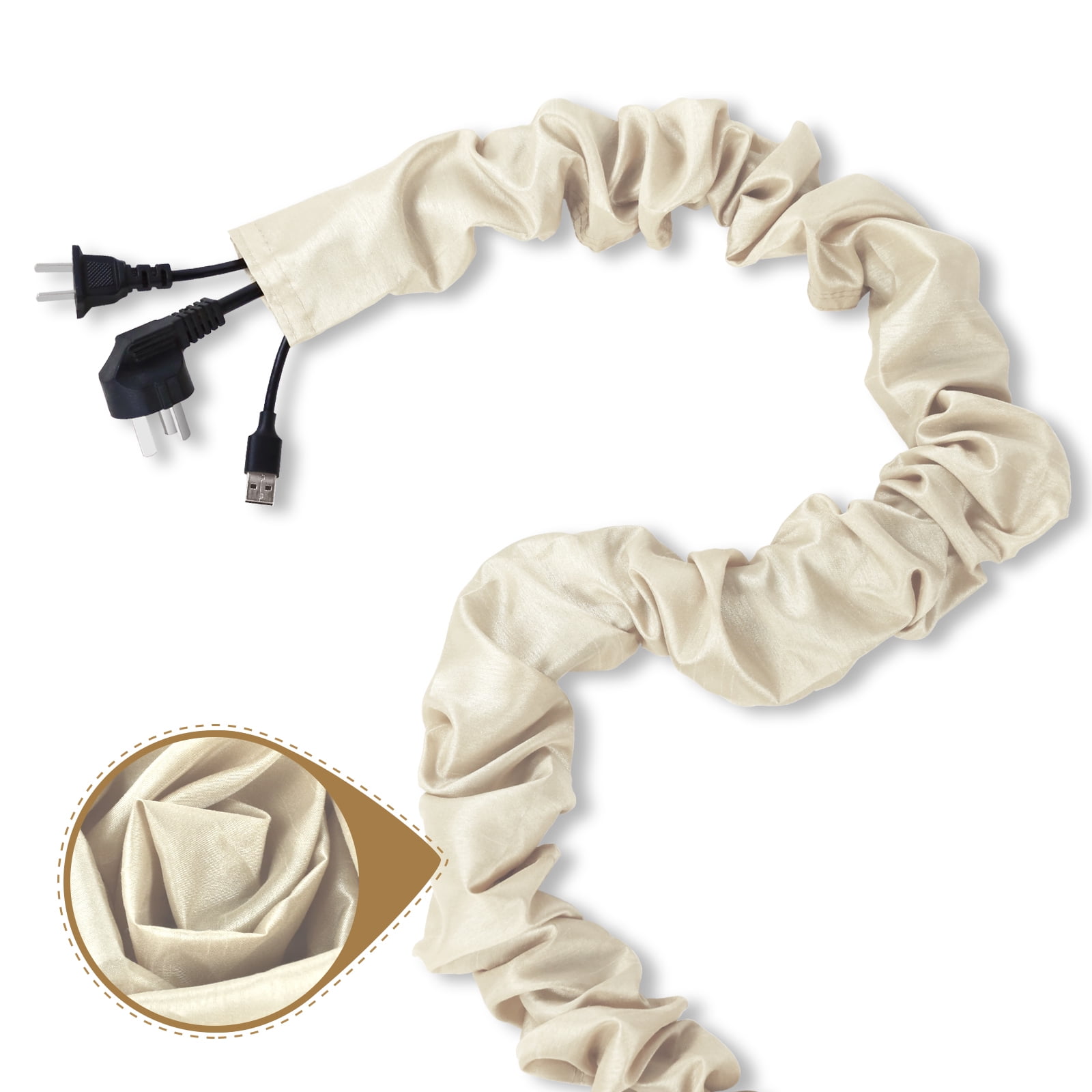 Faux Silk Chandelier Chain Cover - Protect & Conceal Light Fixture ...