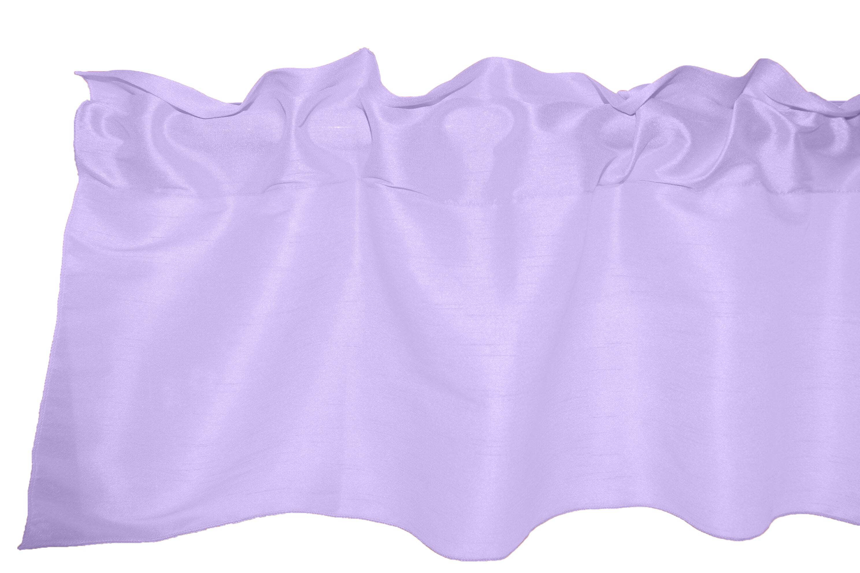 Faux Silk Dupioni Window Valance 56 Inch Wide Lavender - Walmart.com