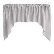 Stretch Velvet Solid Scalloped Window Valance 58" Wide / 20" Tall ...