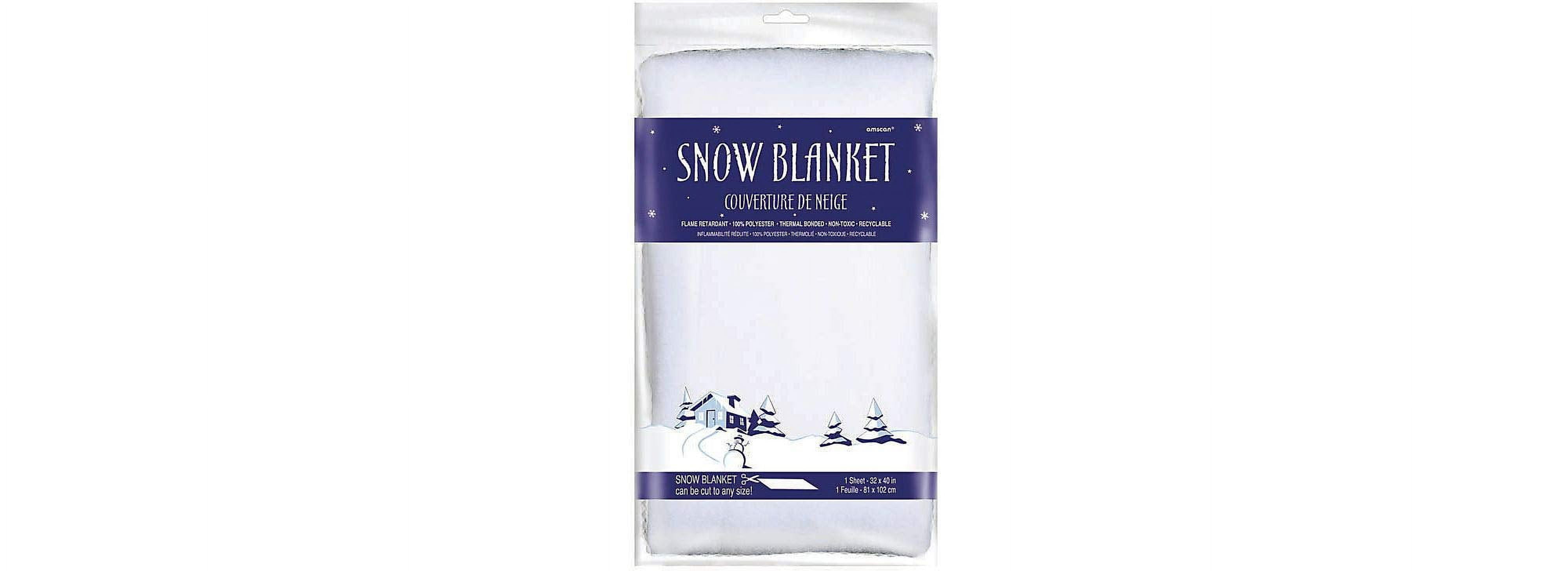 Faux Snow Blanket -32" x 40", 1pc. - Walmart.com