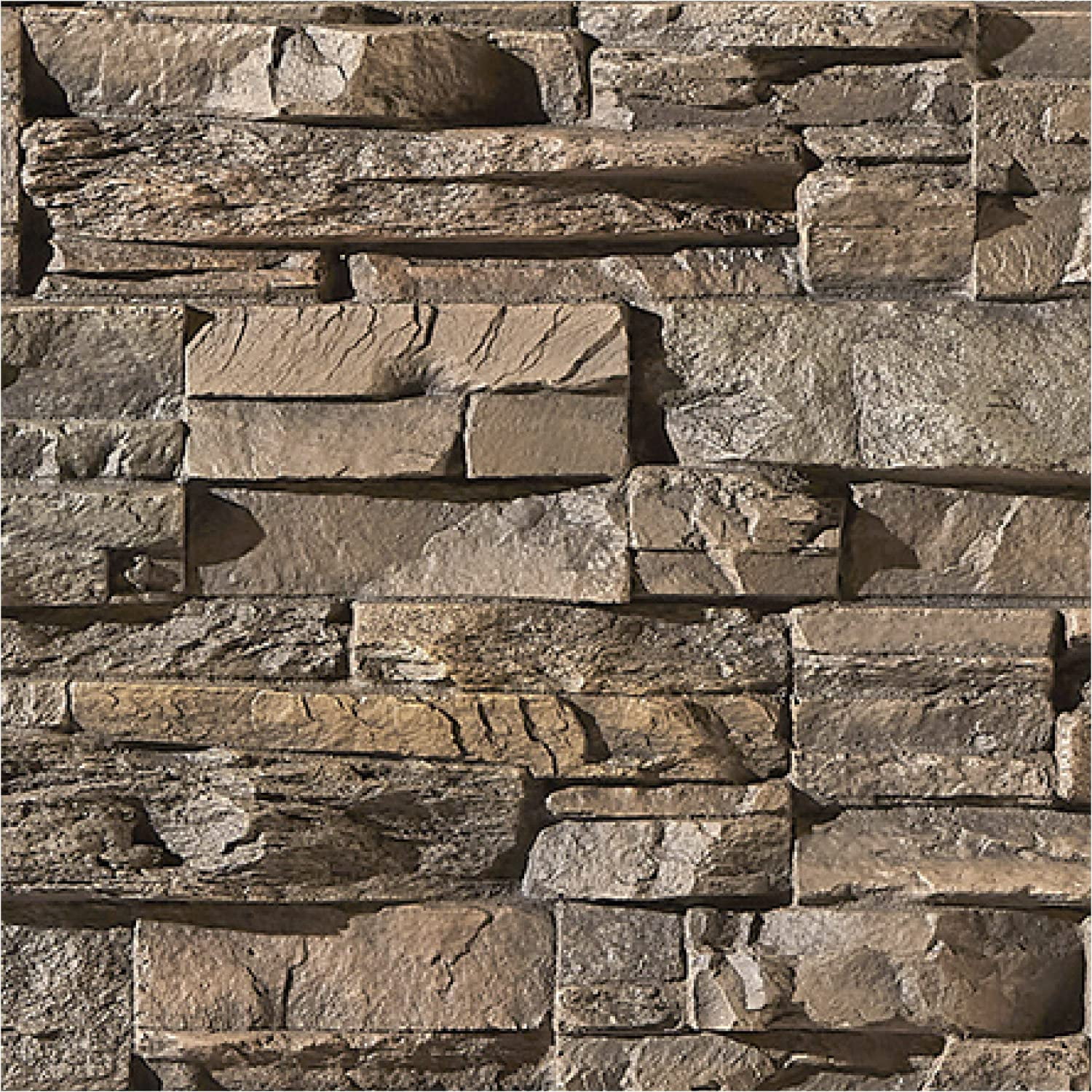 Faux Stacked Stone 3D Textured Wall Panel Sample | Sedona | 8"L x 8"H ...