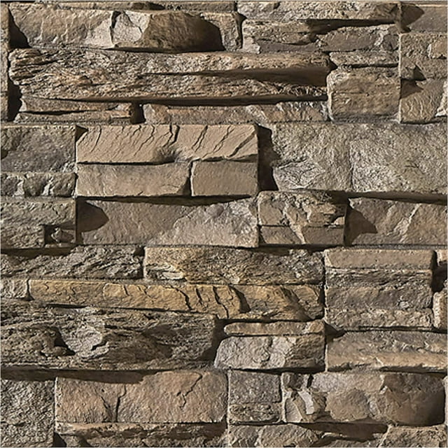 Faux Stacked Stone 3D Textured Wall Panel Sample | Sedona | 8"L x 8"H ...