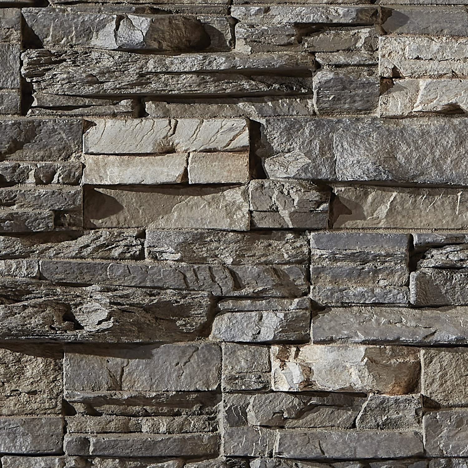 Faux Stacked Stone 3D Textured Wall Panel Sample | Sedona | 8"L x 8"H ...