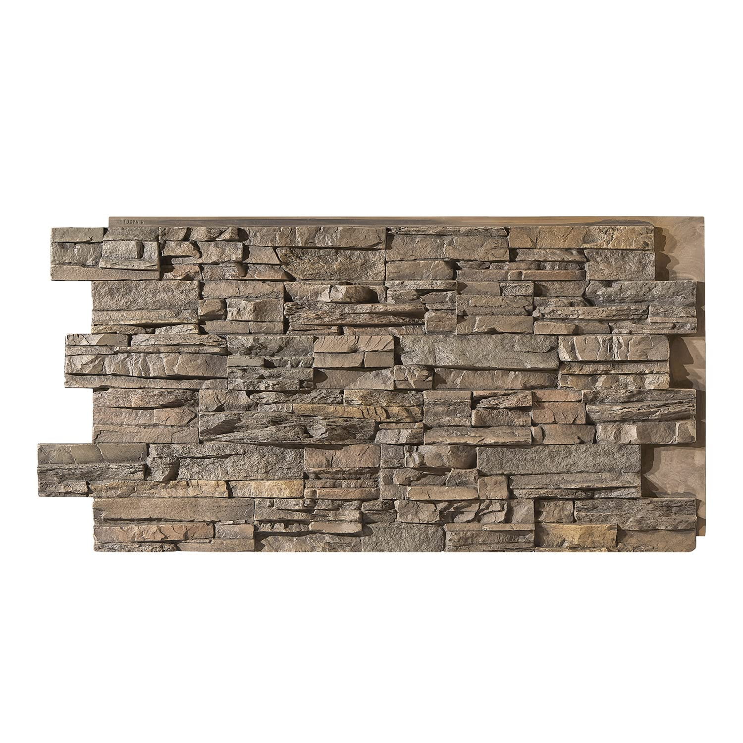 Sedona Faux Stacked Stone 3D Wall Panel - 48''Lx24''Hx2''D - Decorative ...