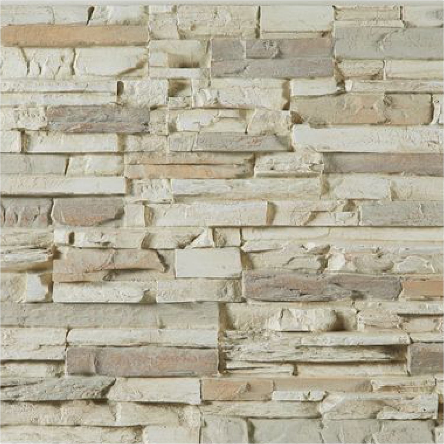 Faux Stacked Stone 3D Textured Wall Panel Sample | Sedona | 8"L x 8"H ...