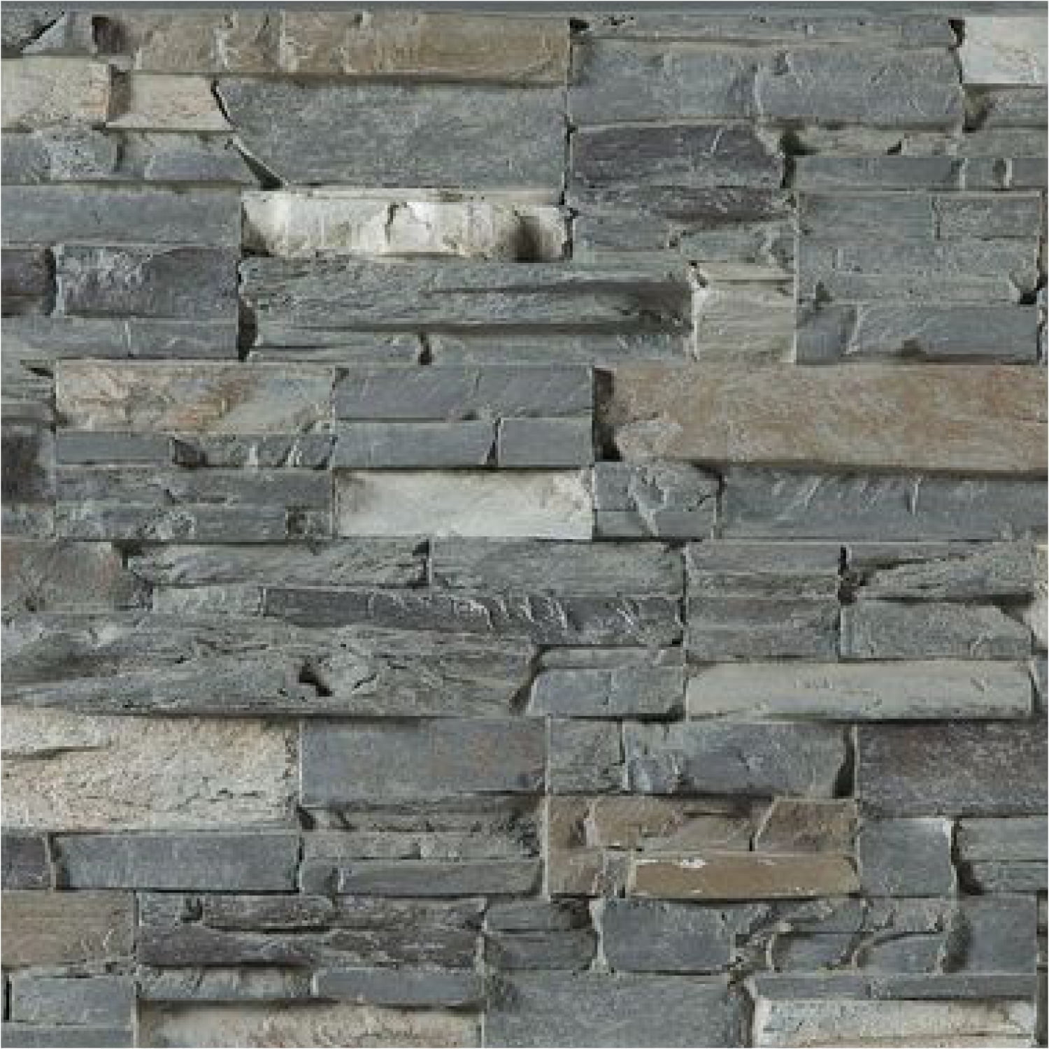 Faux Stacked Stone 3D Textured Wall Panel Sample | Sedona | 8"L x 8"H ...