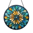 Faux Stained Glass Style Mandala – Acrylic Round Window Decor - Walmart.com