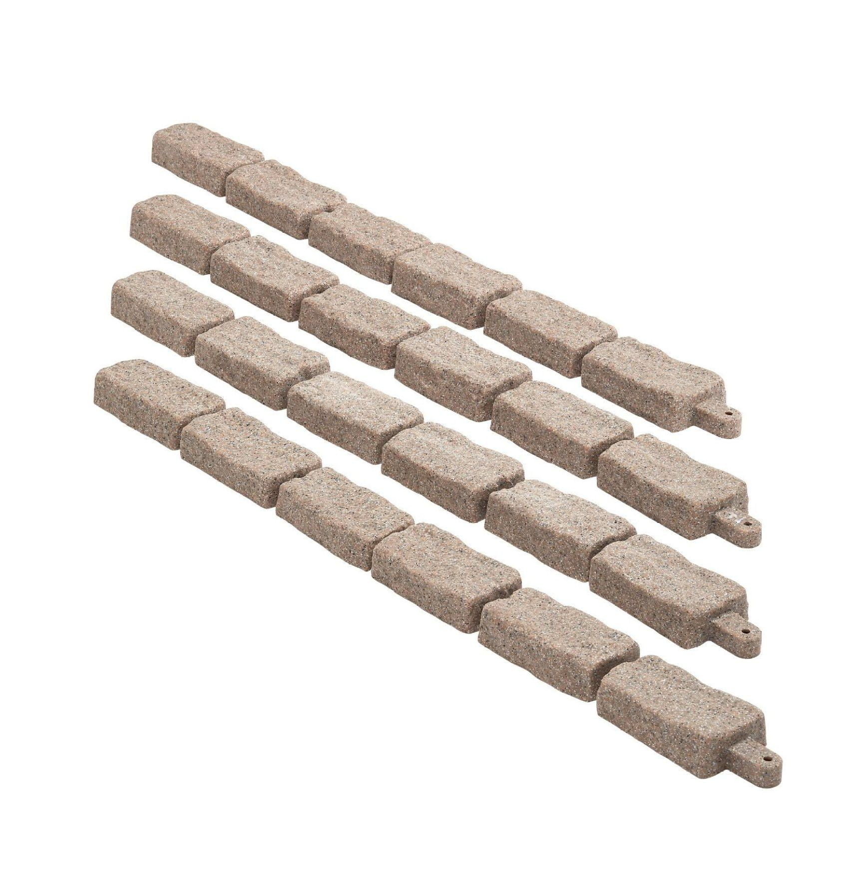 Faux Stone Garden Edging 46.5in, Landscape Border for Lawn, Walkway ...