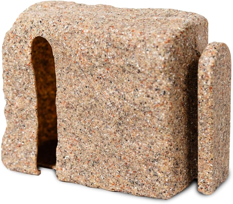 Faux Stone Right Turn Block – 7" L x 4" W x 6.5" H – DIY Dig-Free ...