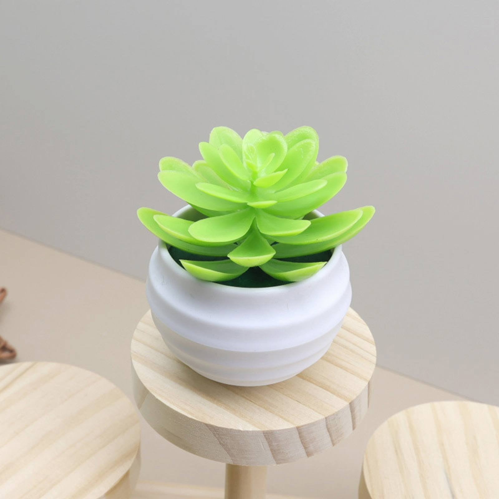 Faux Succulent Plant Verdsylv Plastic Succulent Plant Pot - Aesthetic ...