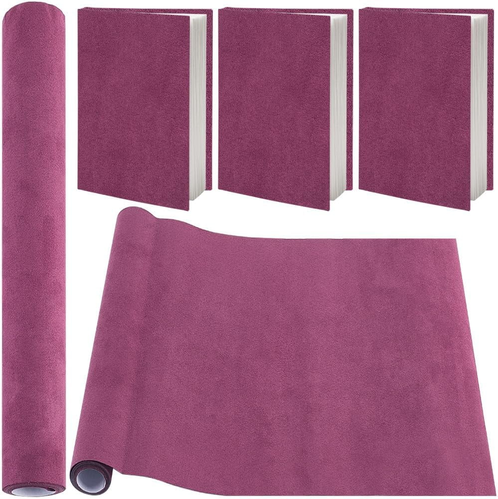 Faux Suede Book Covers Notebook Wraps Rectangle Brown 300x1300mm ...