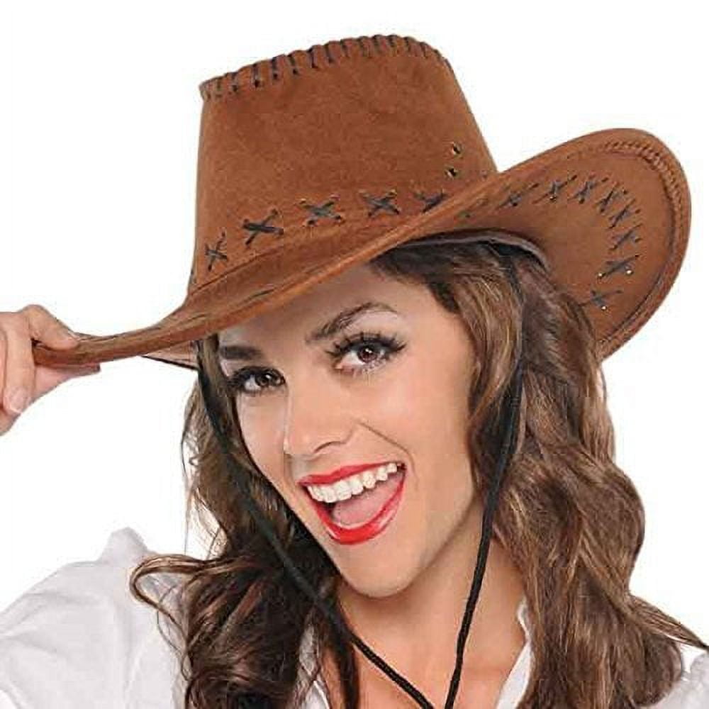 Faux Suede Cowboy Hat - Walmart.com