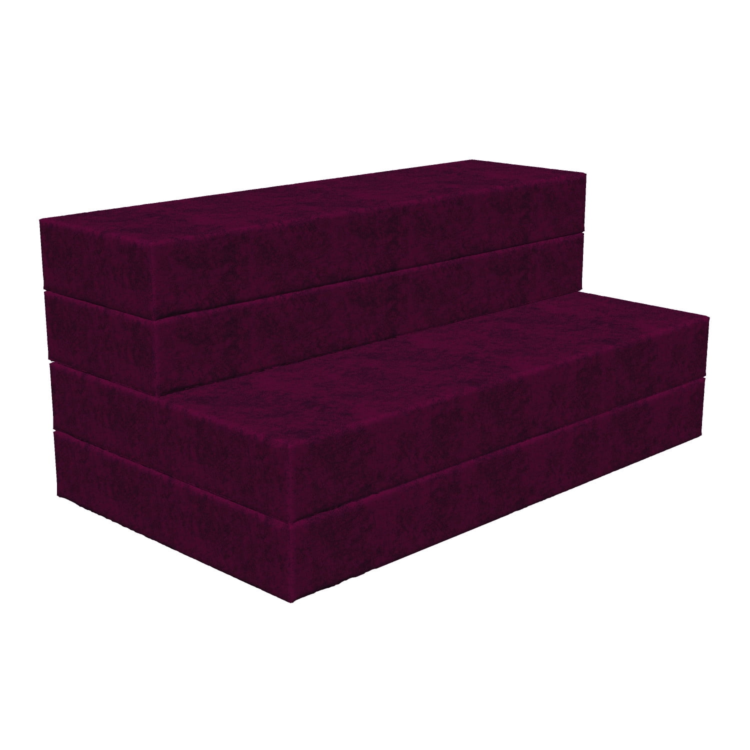 Faux Suede Foldable Mattress, Digitally Printed Textile, Portable Futon ...