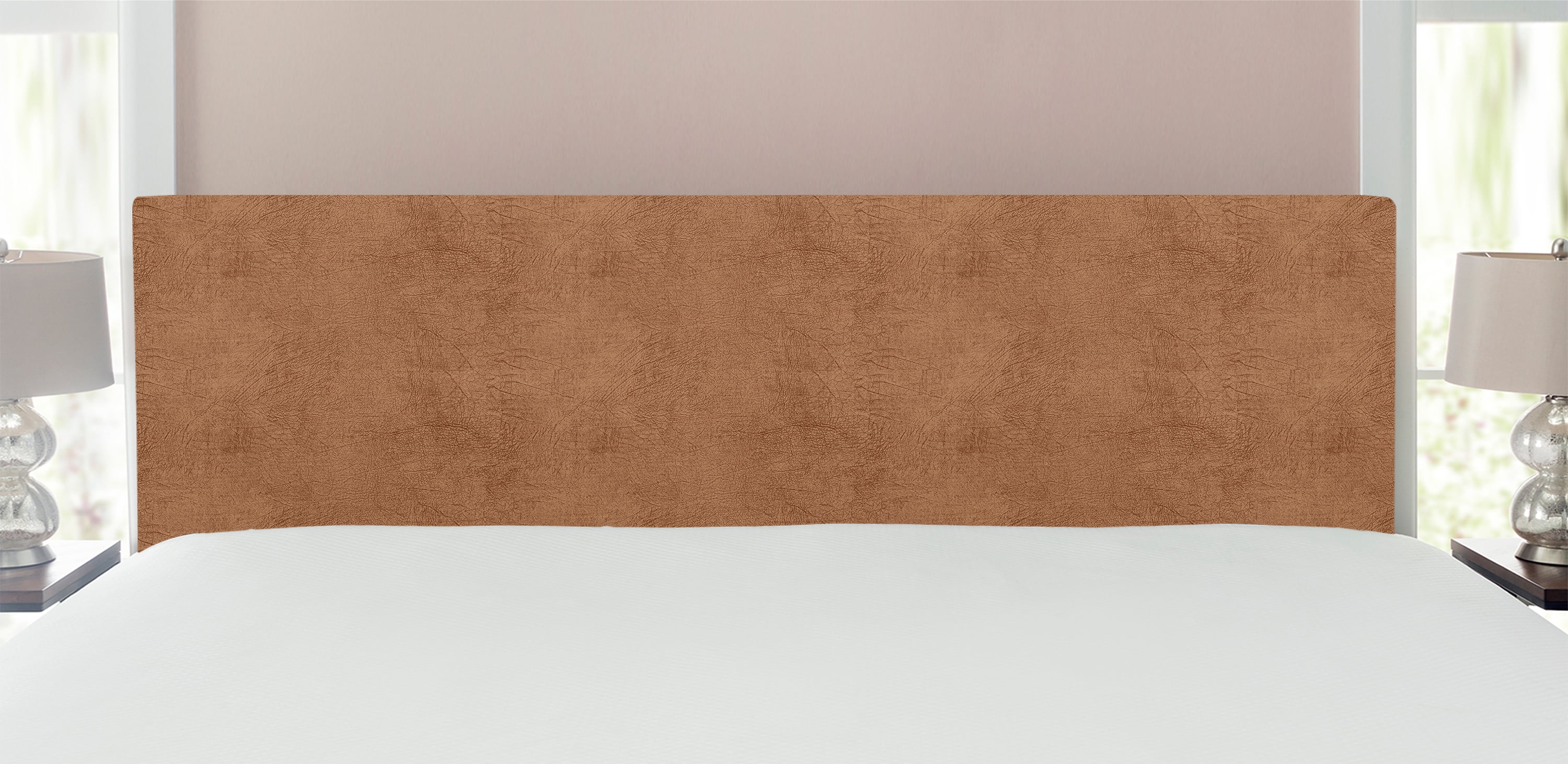 Faux Suede Headboard, Digitally Printed Weathered Texture, Upholstered ...