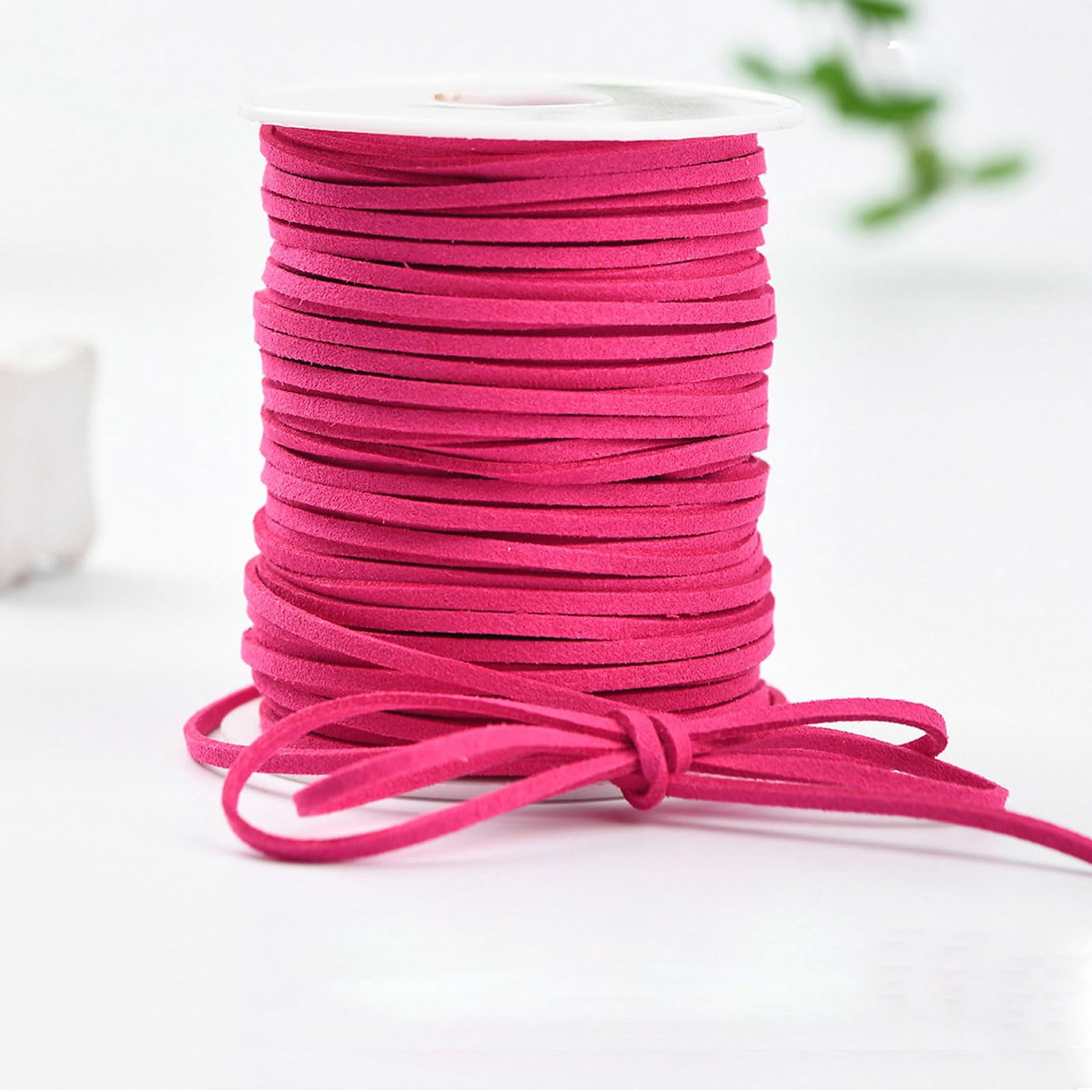 Faux Suede Leather Cord,2.5mm 50 Yards Thin Leather String for Jewelry ...