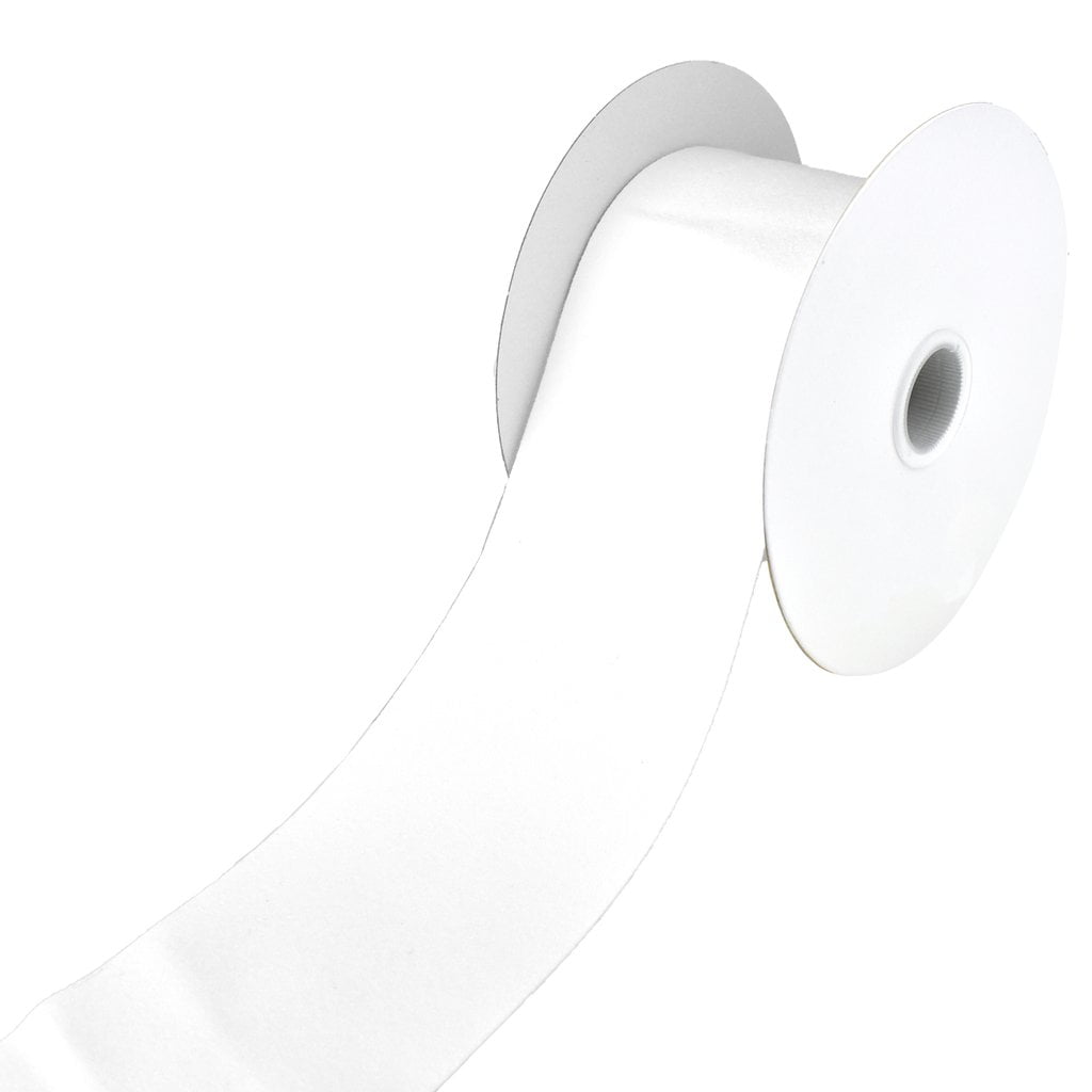 Faux Suede Ribbon, 2-1/2-Inch, 10-Yard - White - Walmart.com
