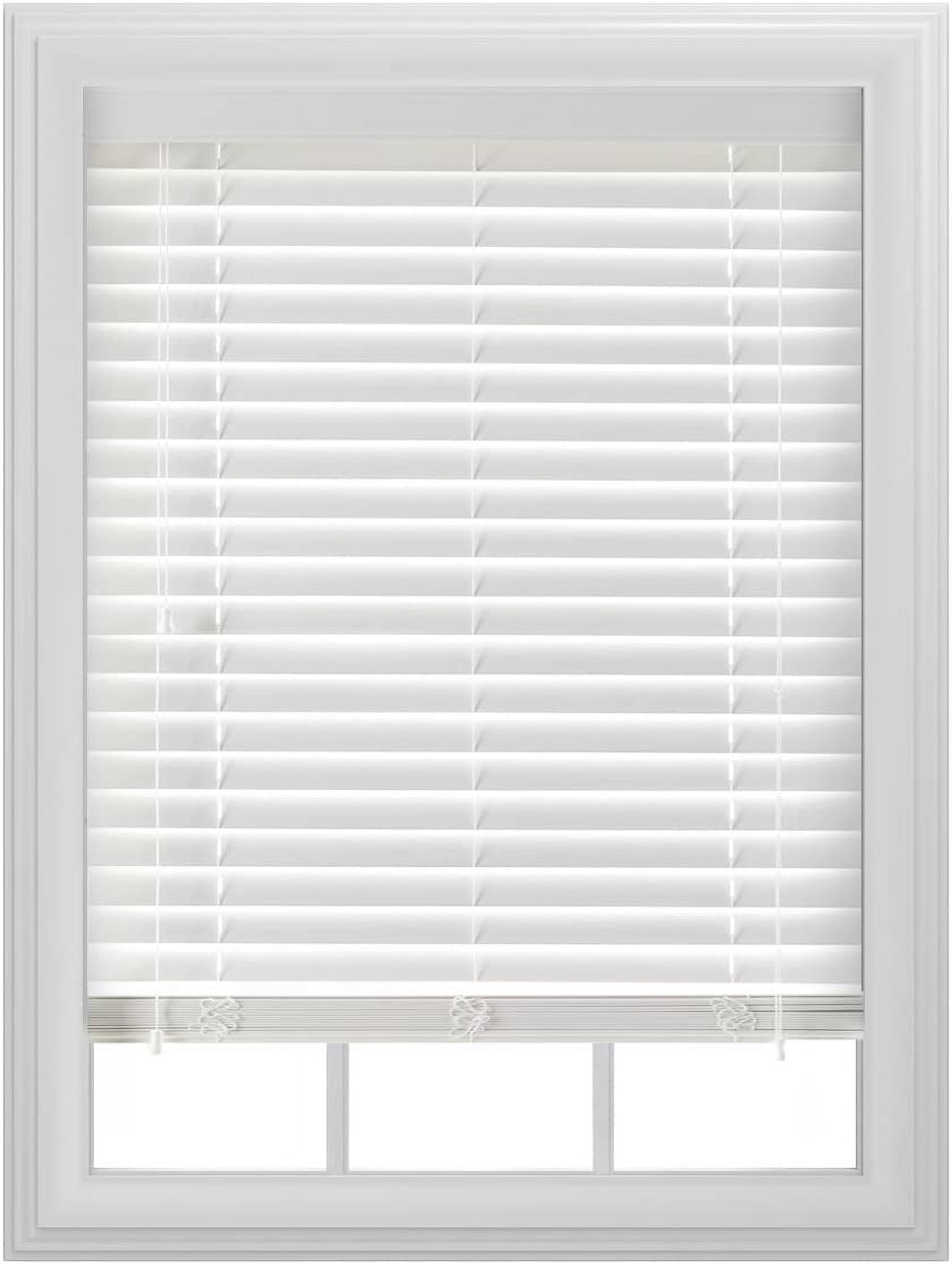 Faux Wood Corded, 27x64", White - Walmart.com
