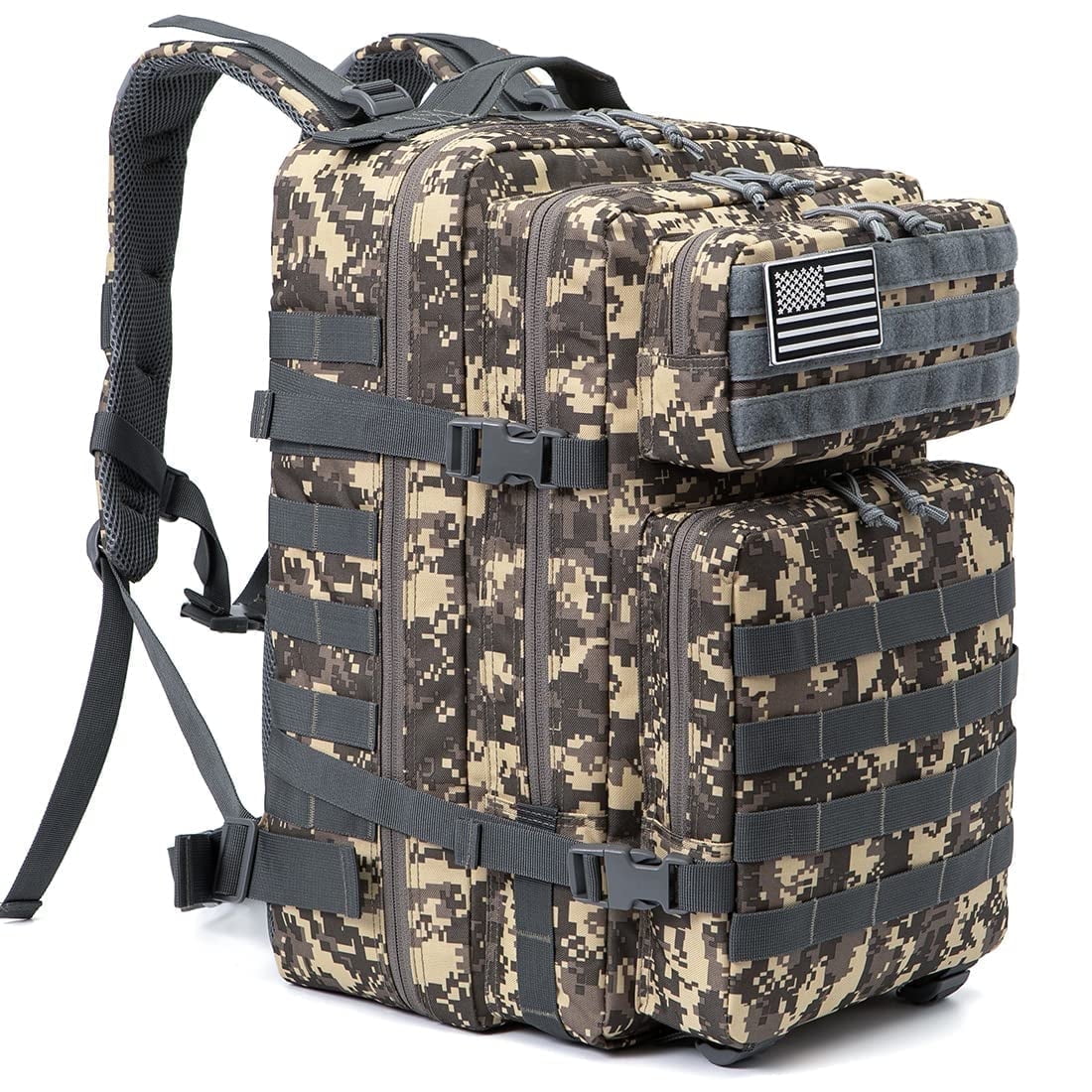 45L Hiking Backpack for Men - 3-Day Tactical Camping Pack with Laptop ...