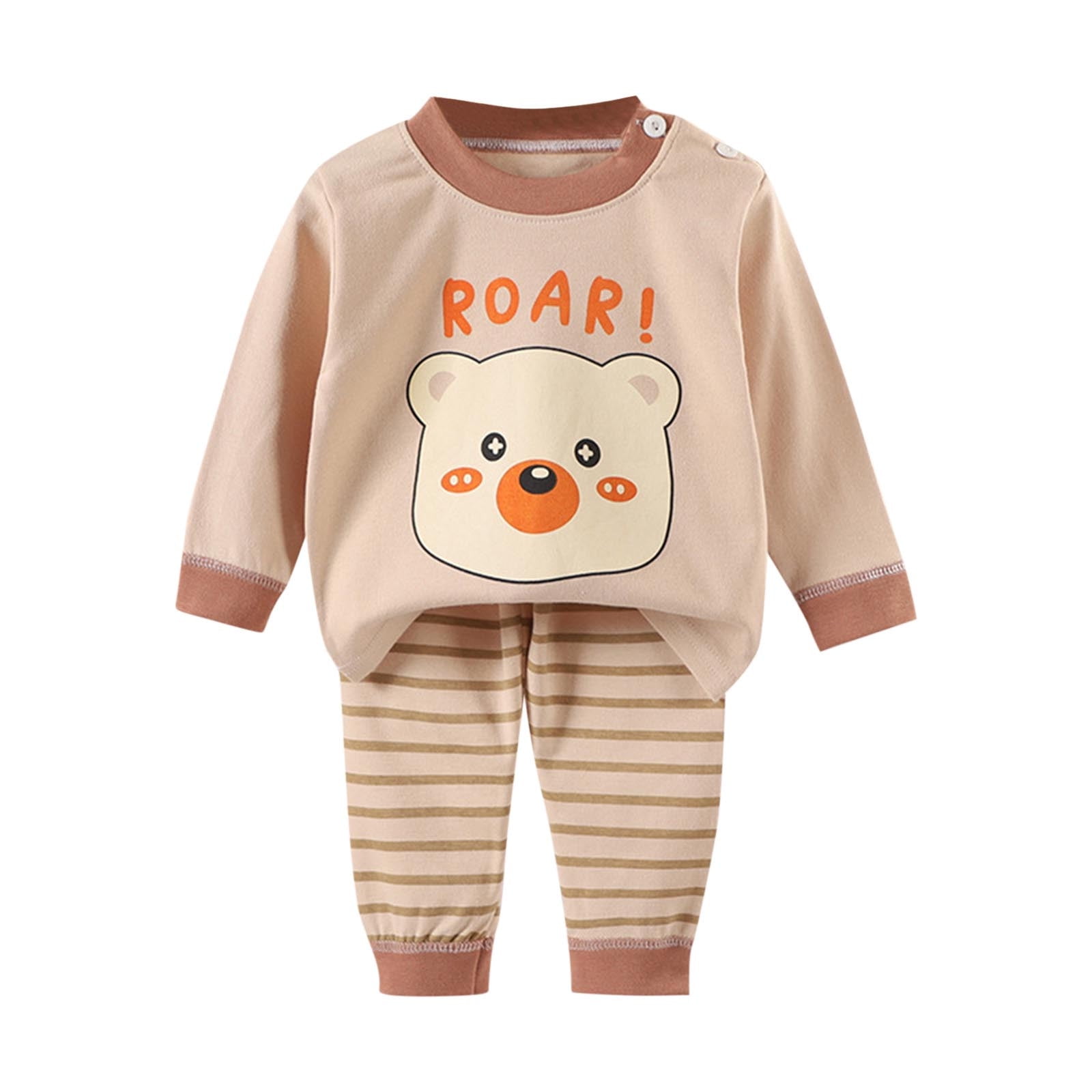 Favoffer 2PC Boys Jogger Set Baby Toddler Winter Cute Printed Cotton ...