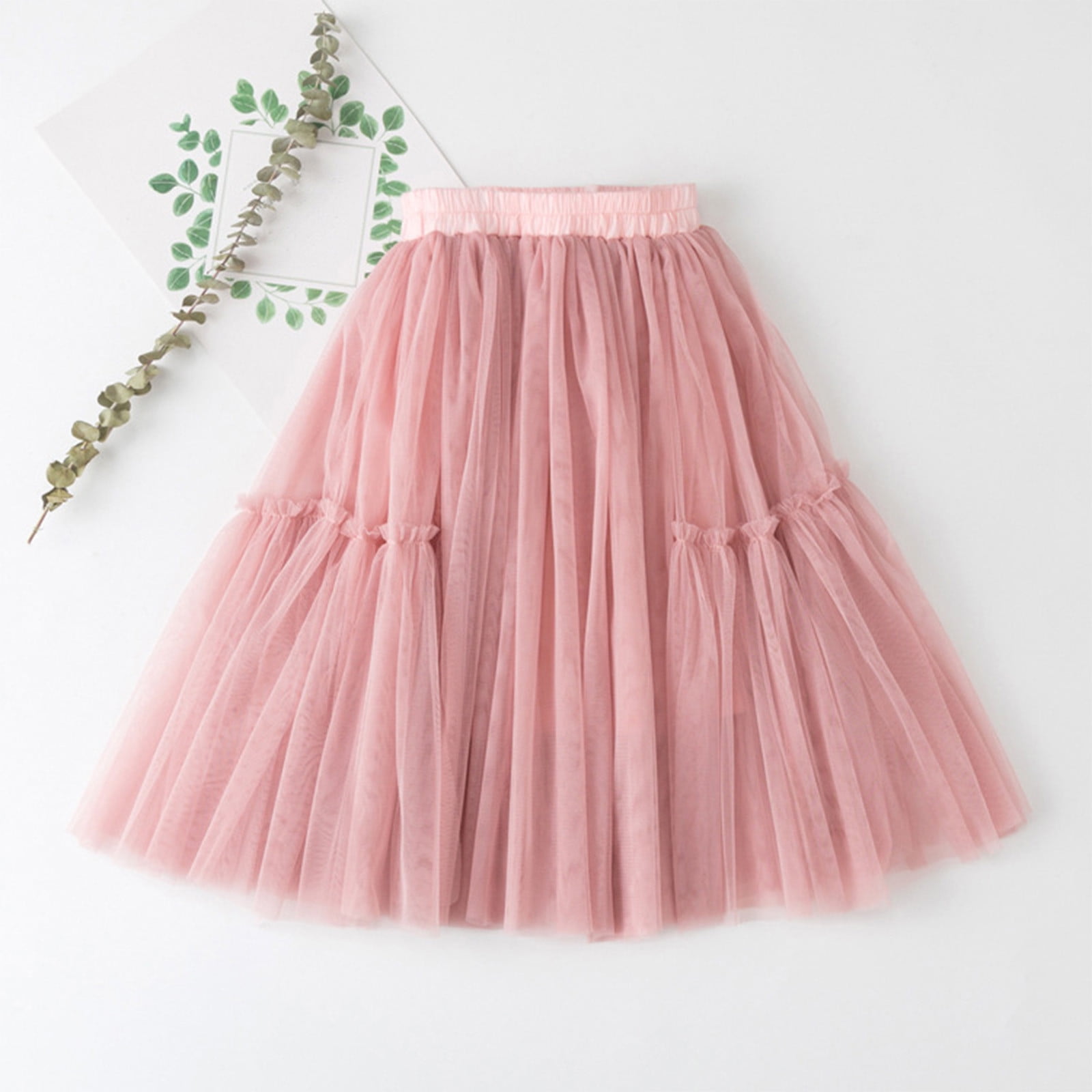 Favoffer Holiday Girls Long Skirts Princess Cute Maxi Skirts Soft for ...
