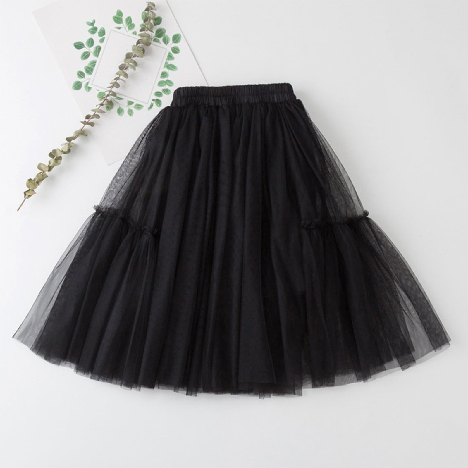Favoffer Holiday Girls Long Skirts Princess Cute Maxi Skirts Soft for ...