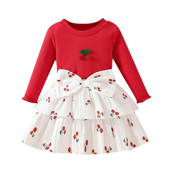 Favoffer Infant Toddler Girls Long Sleeve Dress Spring Daisy Print ...