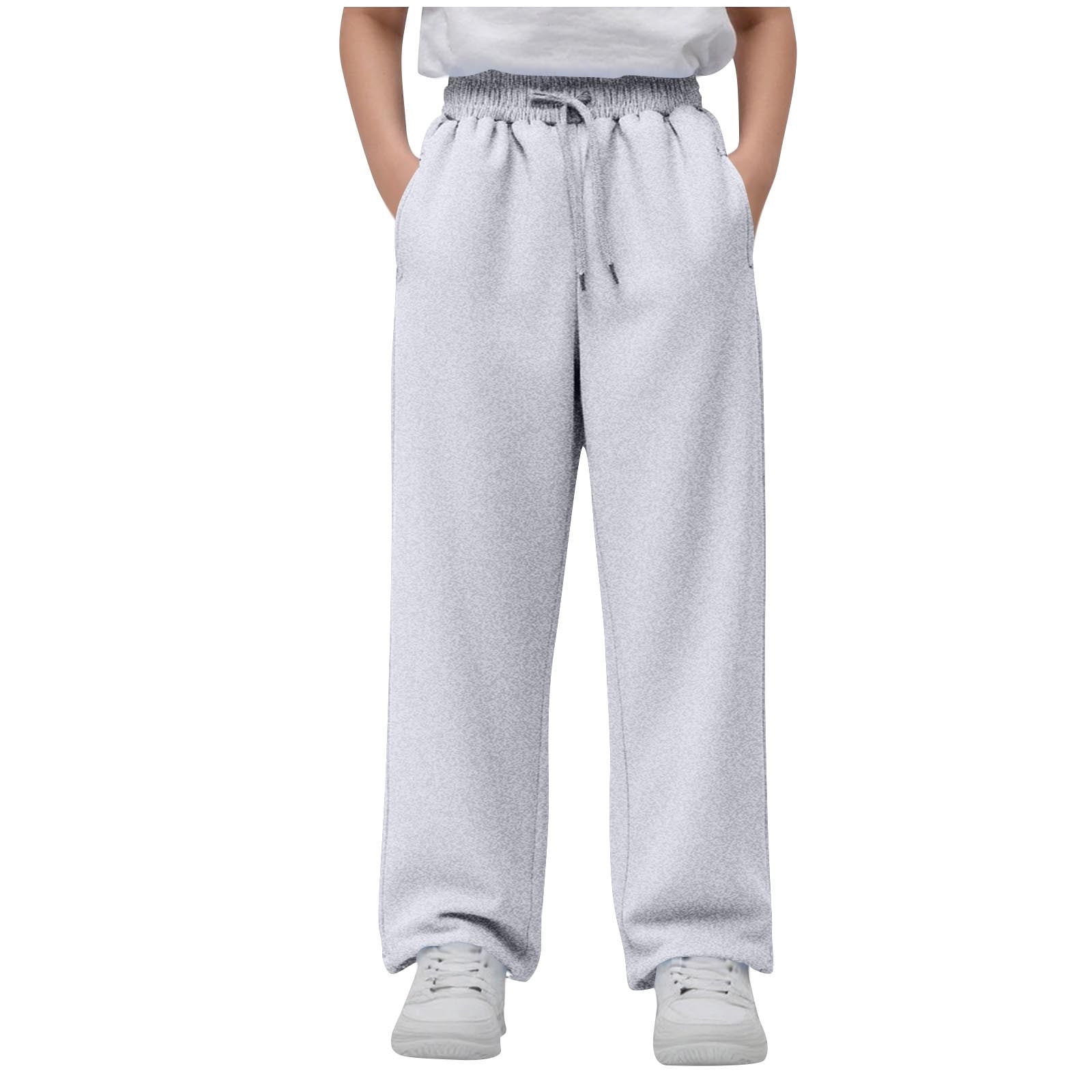 Favoffer Kids Fleece Lined Cargo Pants, Winter Warm Casual Joggers with ...