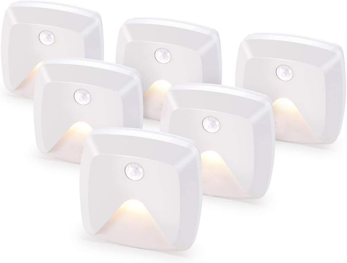 GE Motion-Boost LED Night Light, White, Plug-in, Motion Activated ...