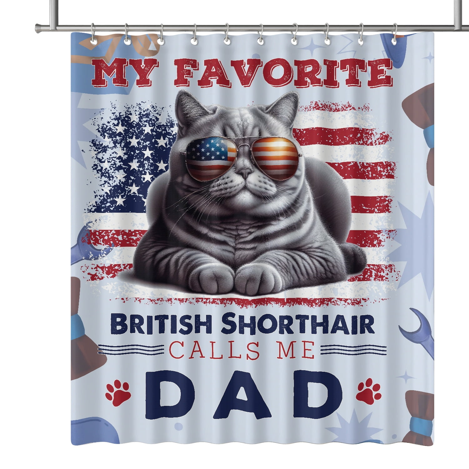My Favorite British Shorthair Calls Me Dad. Happy Father's Day Shower ...