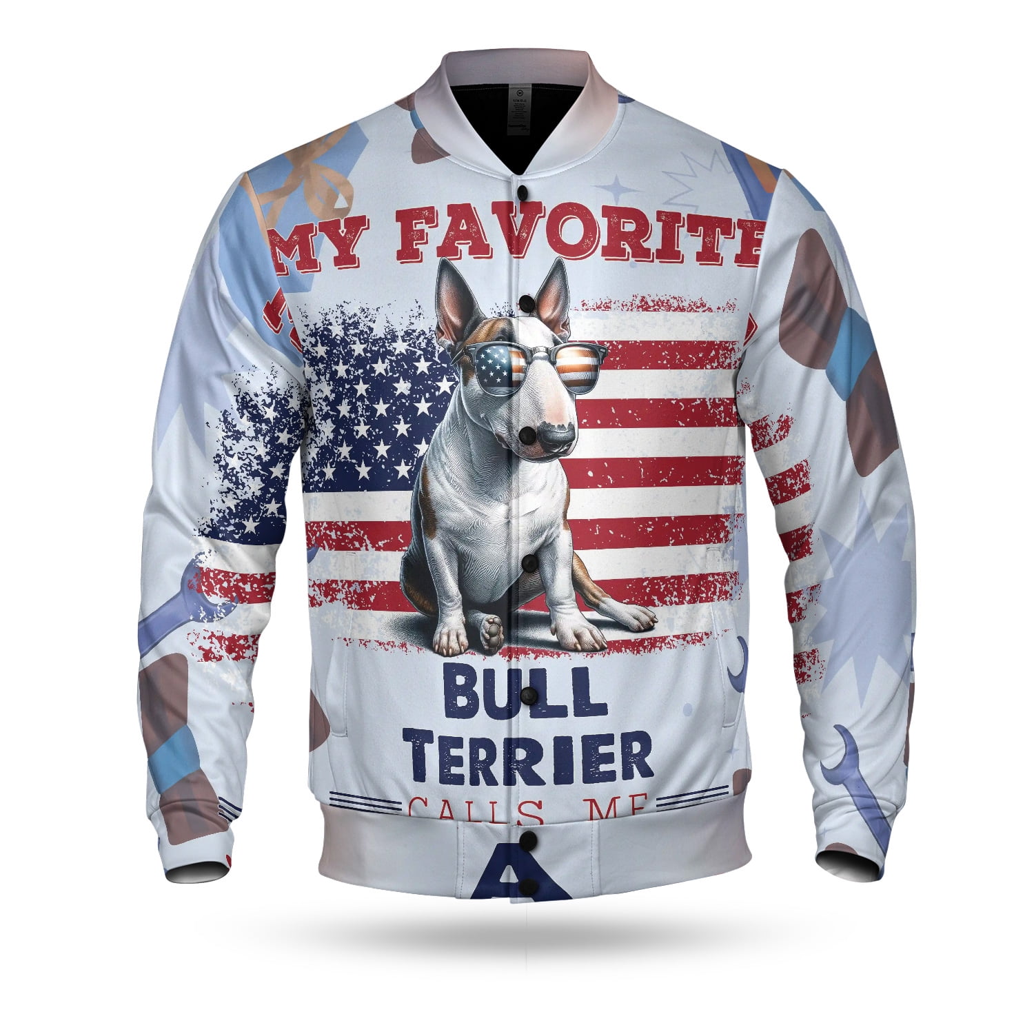 My Favorite Bull Terrier Calls Me Dad. Happy Father's Day All Over ...