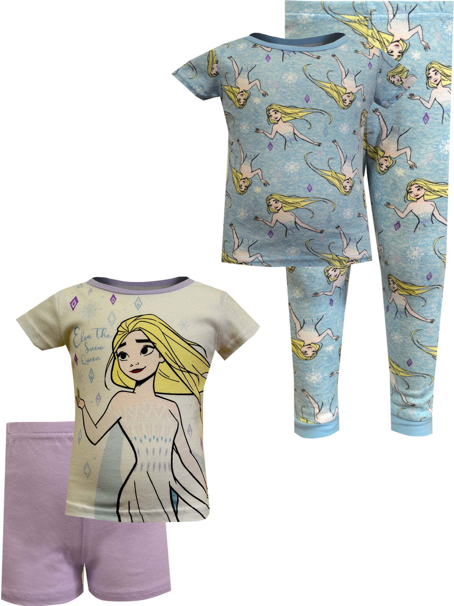 Favorite Characters Disney Frozen II Elsa Girls Cotton Pajama Sleepwear ...