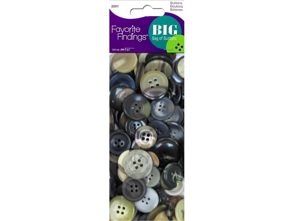 Favorite Findings Big Bag of Natural Buttons, 4 Oz. - Walmart.com