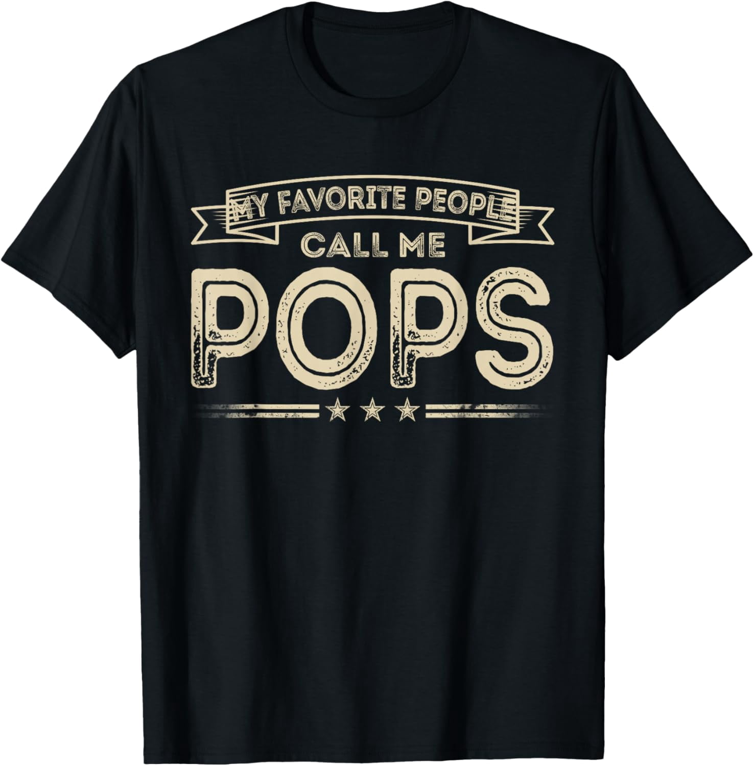 Favorite People Call Me Pops Funny Vintage Dad Papa Grandpa Mens T ...