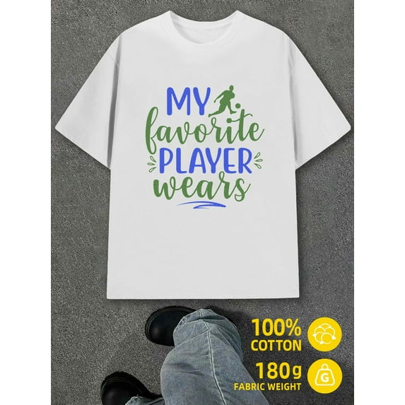 Favorite Player for men white 180G 100% Cotton Regular fit,casual wear ...