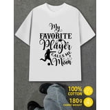 Favorite Soccer Mom men's white 180G 100% Cotton All-season fitness top ...