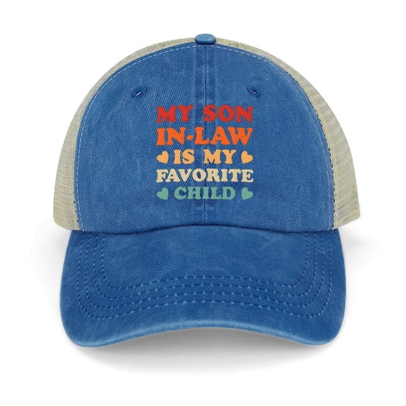 Favorite Son-In-Law Dark Blue Hat Adjustable Funny Fashion Unisex ...