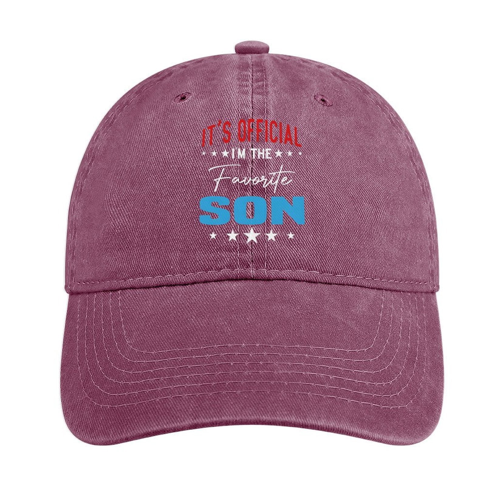 Favorite Son Wine Red Hat Adjustable Funny Fashion Unisex Baseball Cap ...