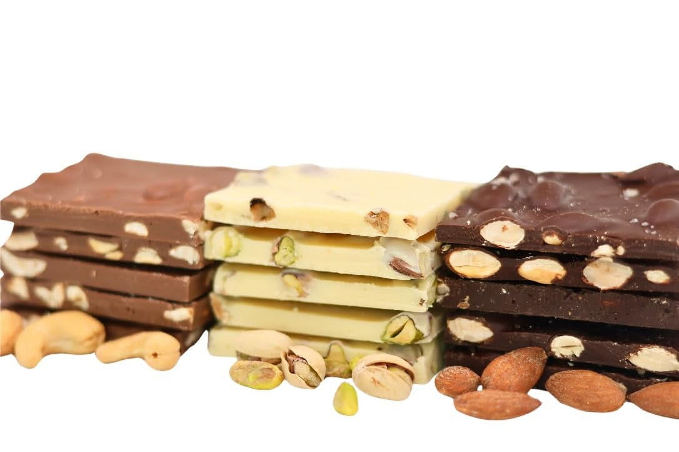 Favorite Things 2024 Trio Nut Bark Collection from Chocolate Therapy by Sweet Remedies Dark ...
