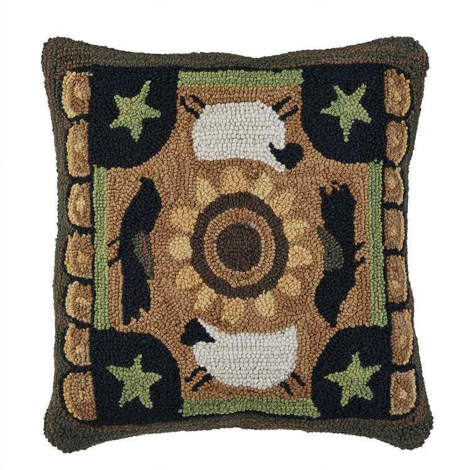 Favorite Things Hooked Pillow - 18x18 - Park Designs - Walmart.com