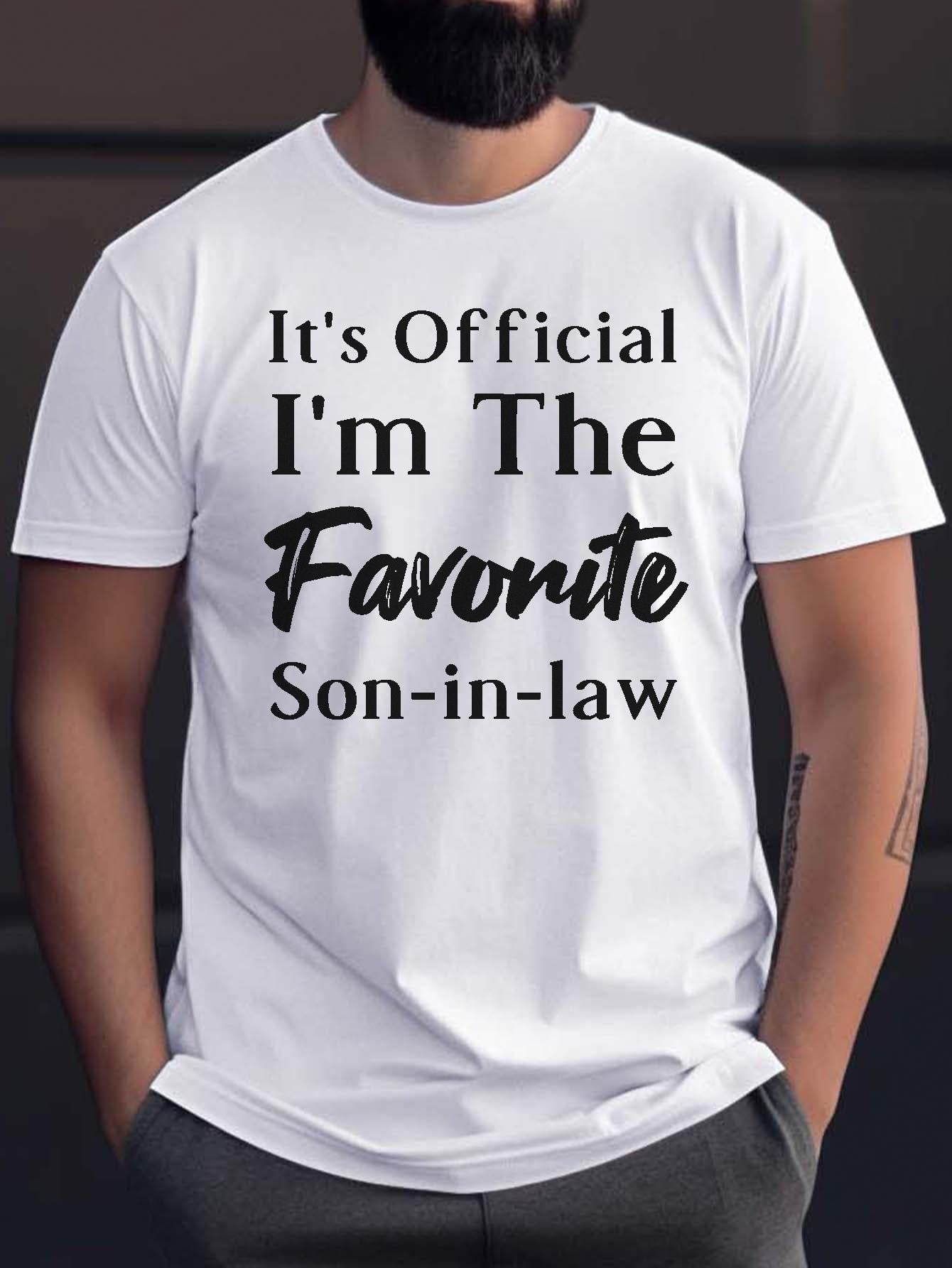 Favorite son-in-law pattern men comfortable t-shirt, casual short ...