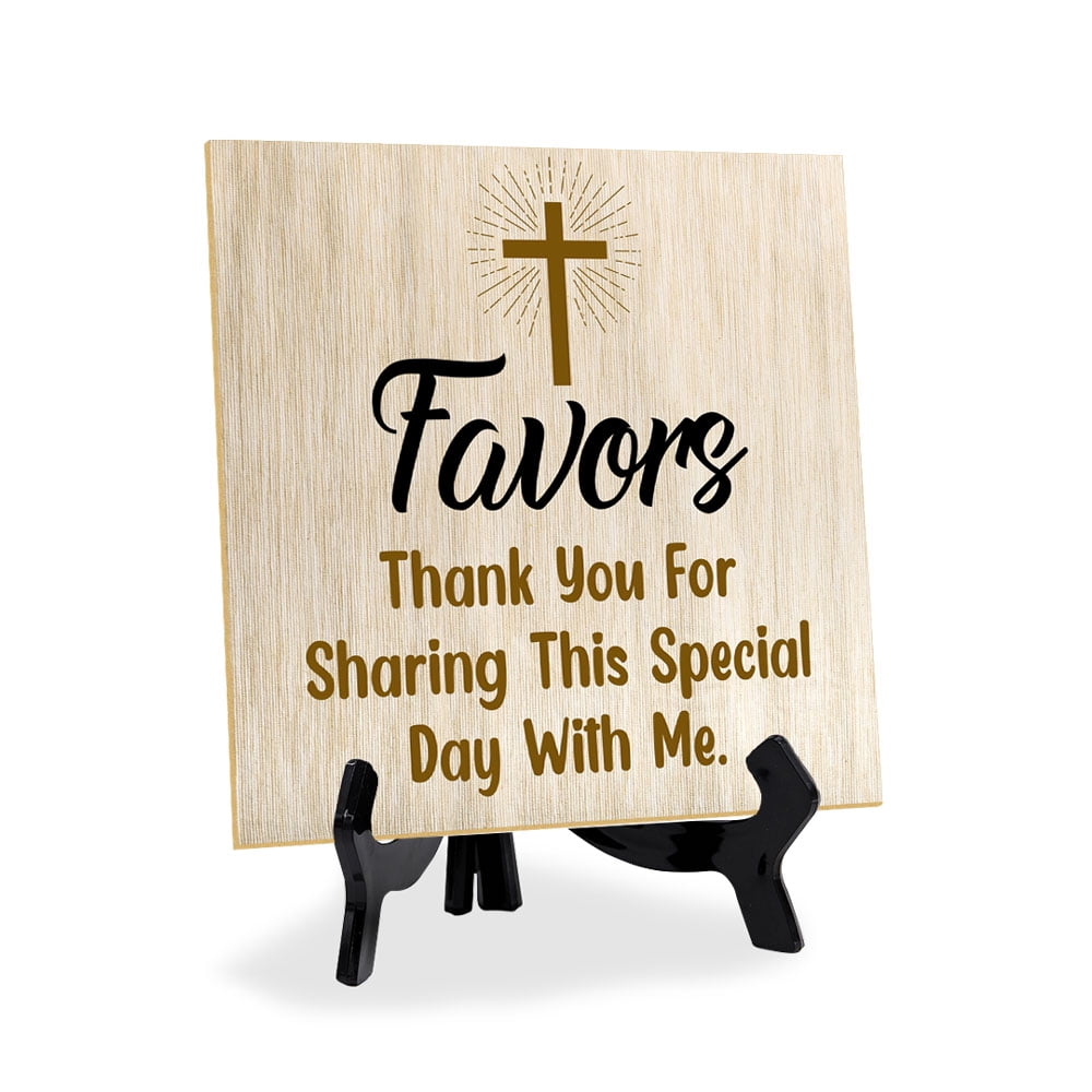Favors Thank You For Sharing This Special Day With Me. 5"x 5" Square ...