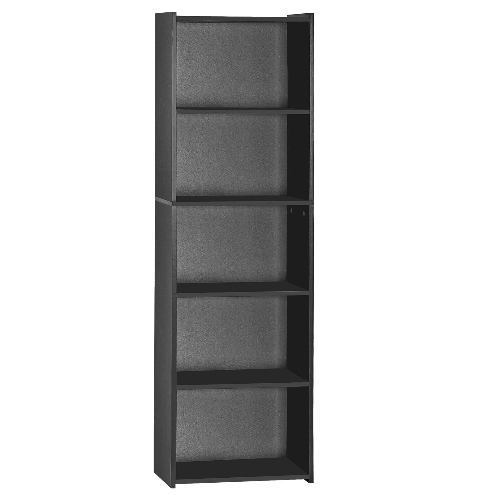 Favory 5-Tier Reversible Bookshelf - Open Shelf Bookcase with ...