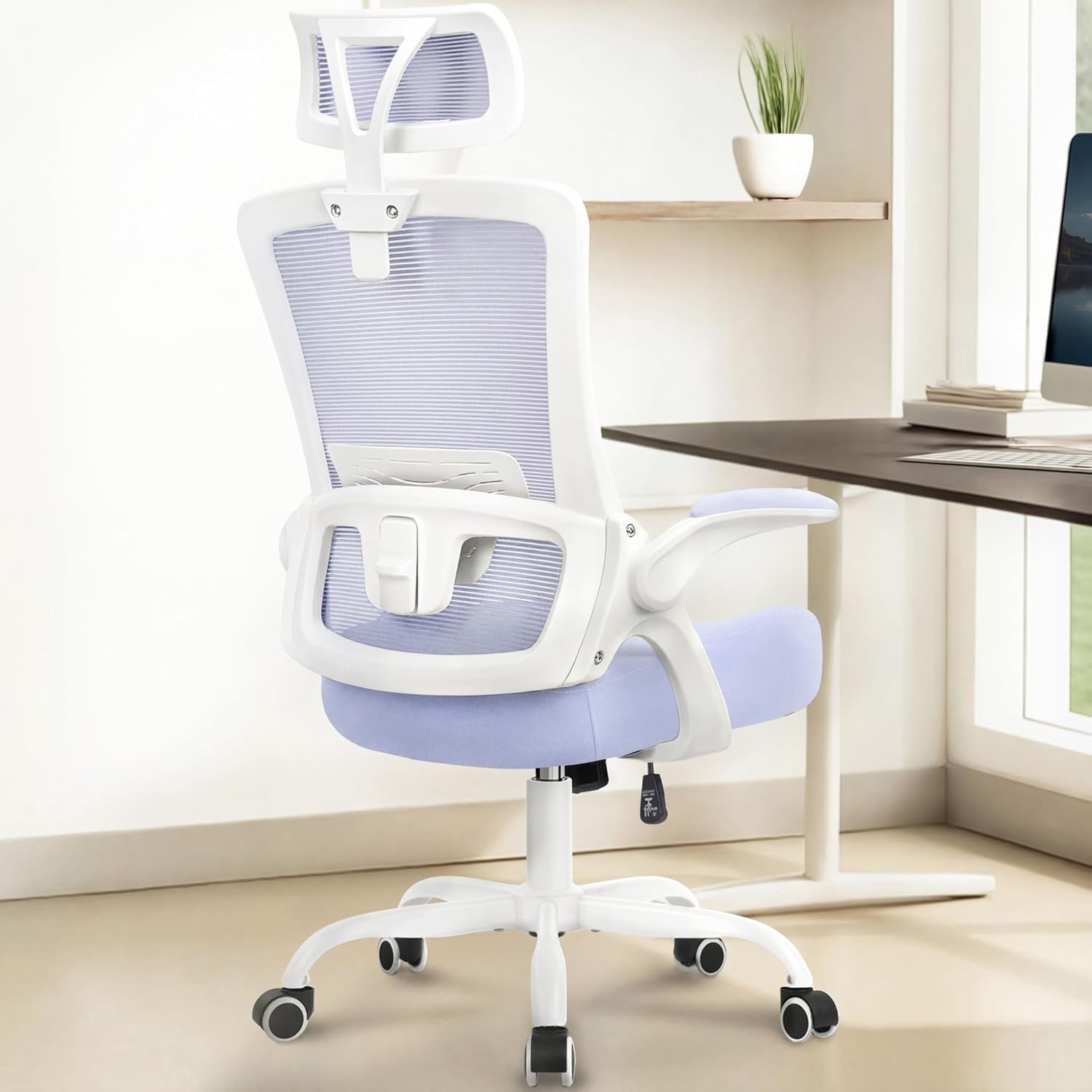 Favory Ergonomic Office Chair, High Back Flip-Up Armrests Design ...