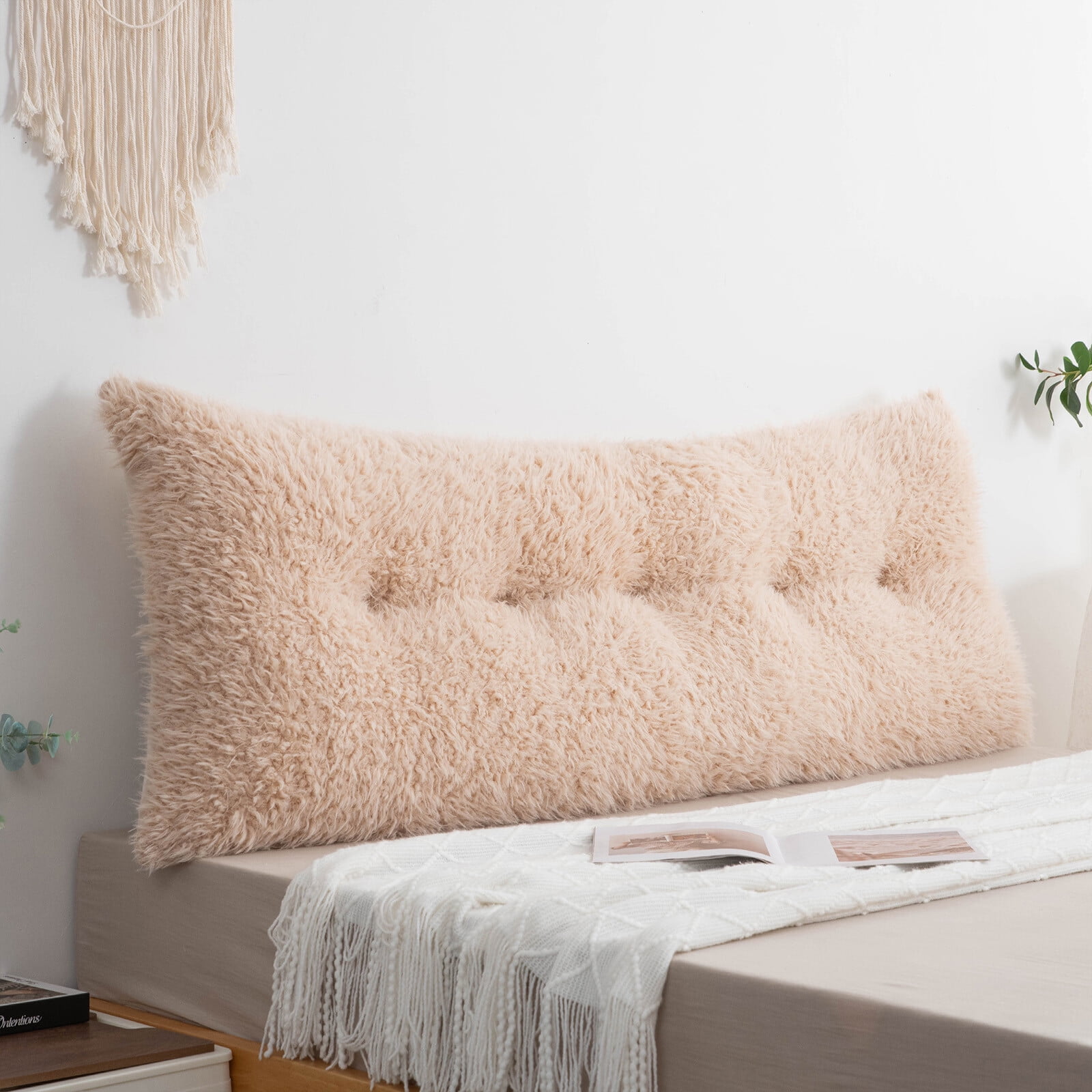Favory Soft Headboard Pillow - Plush Daybed Bolster Cushion for Sitting ...