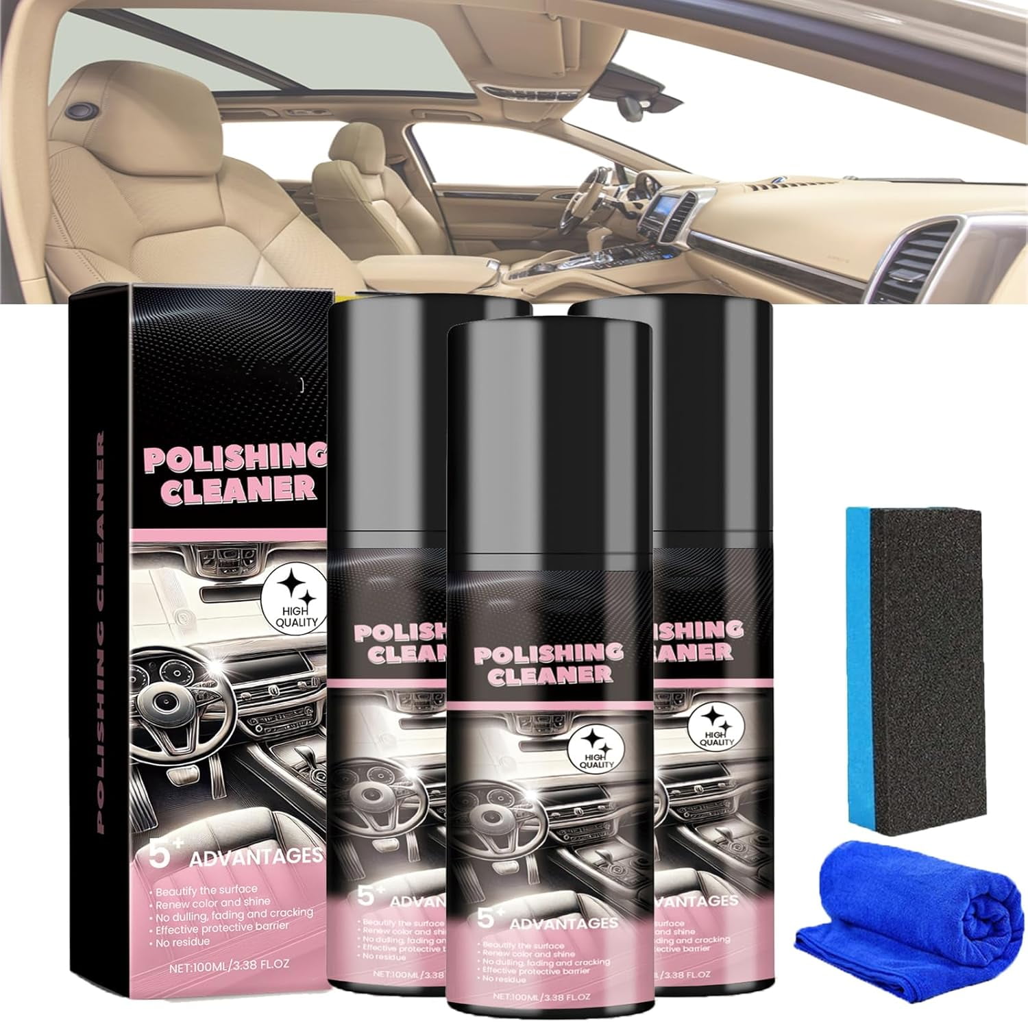 Favourcy Car Interior Protectant Spray, 2025 New Favourcy Polishing ...