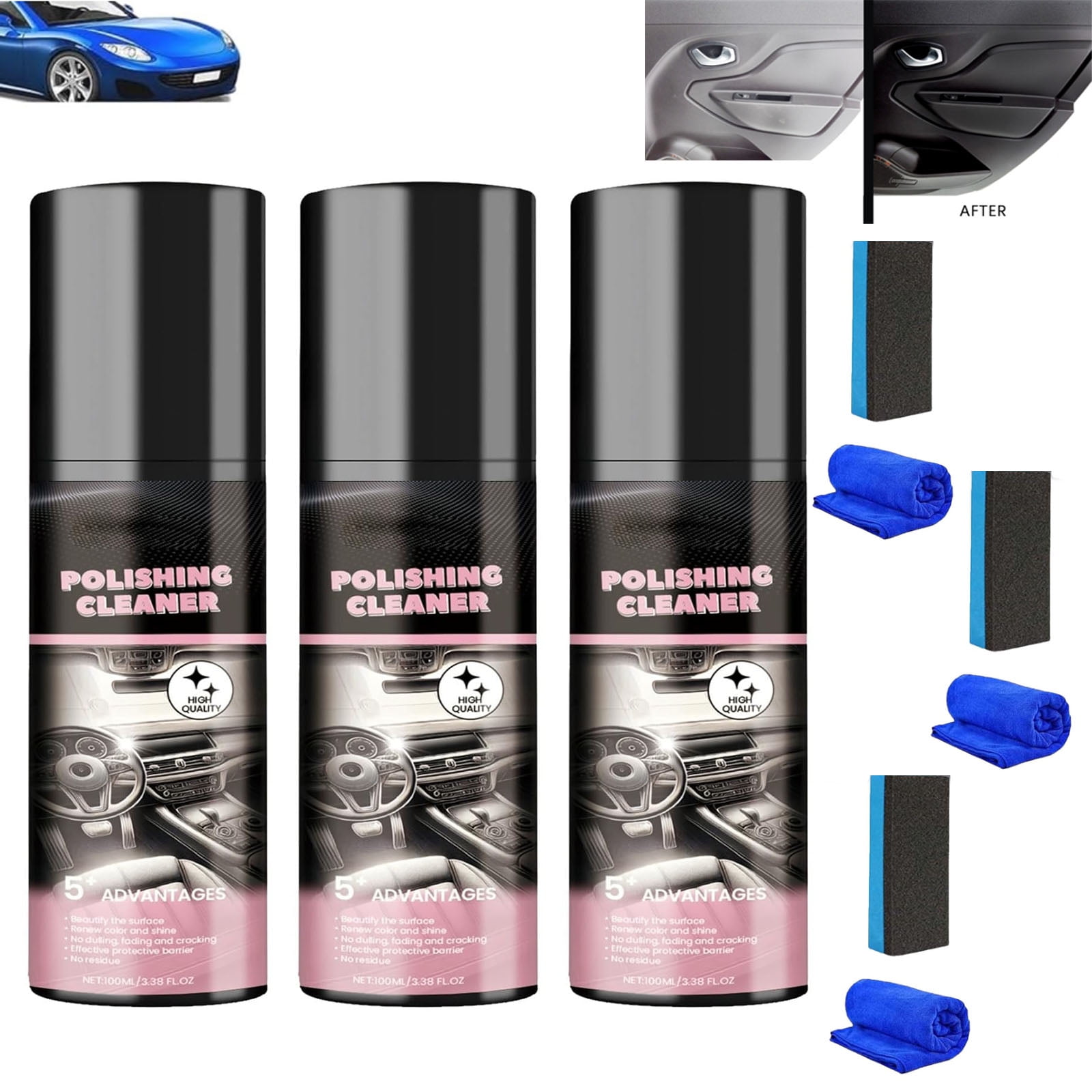 Favourcy Car Interior Protectant Spray - 2026 New Polishing Cleaner Car ...