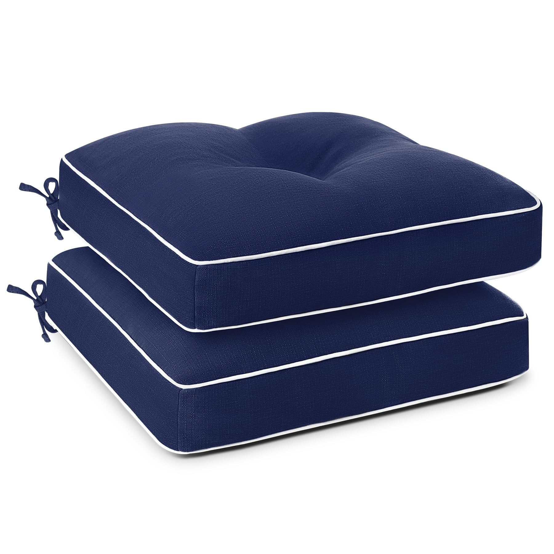 Favoyard Patio Chair Cushions 19 × 19 Inch Water 3-Year Color Fastness ...