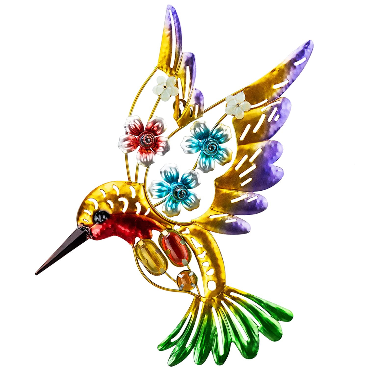 Fawgold Hummingbird Outdoor Wall Decor 16 Inch Metal Outdoor Wall Art ...