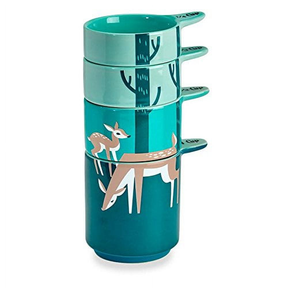Fawn Deer Set of 4 Ceramic Stackable Measuring Cups - Walmart.com